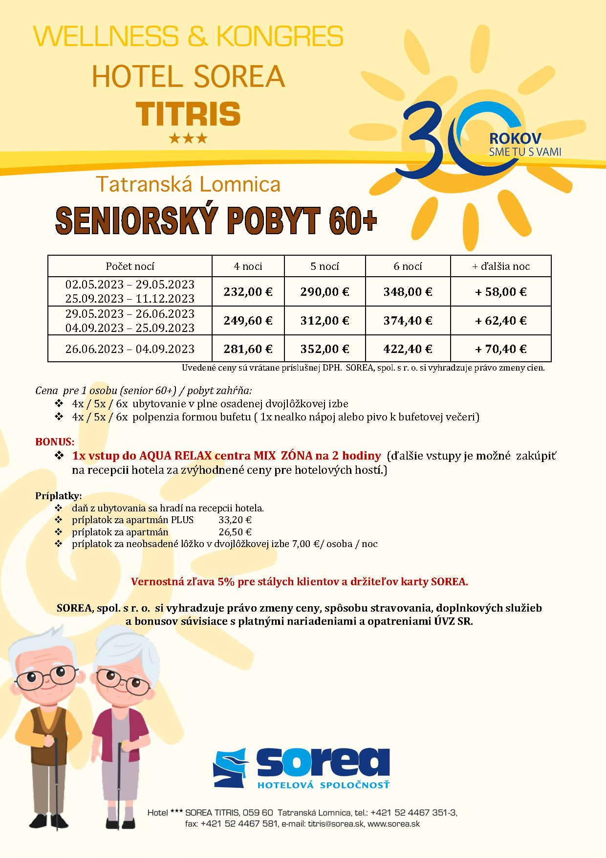 SENIORSKÝ POBYT | Sorea